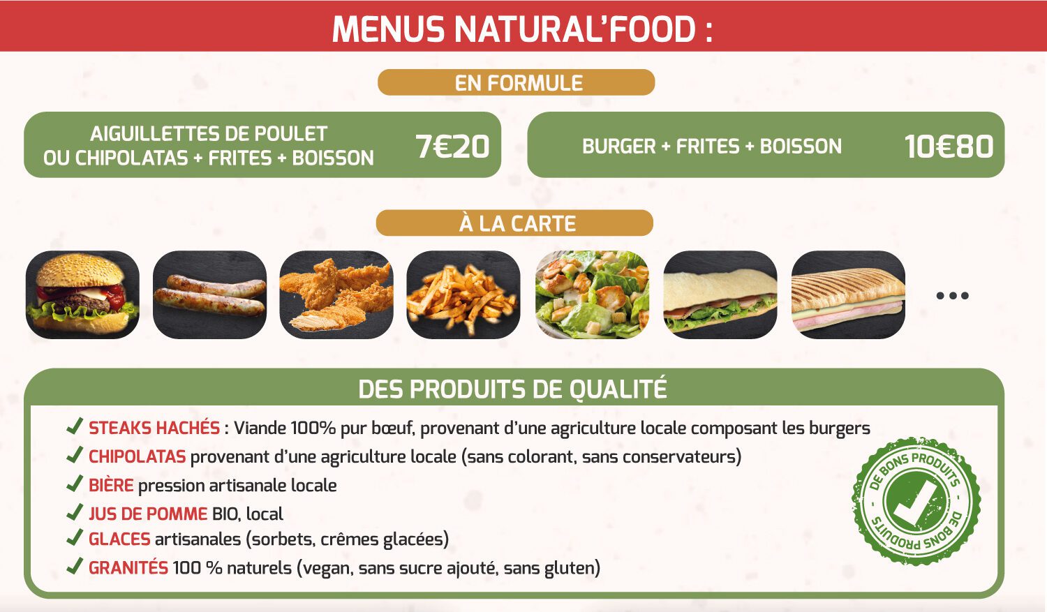 Restauration - Manger à Natural' Parc